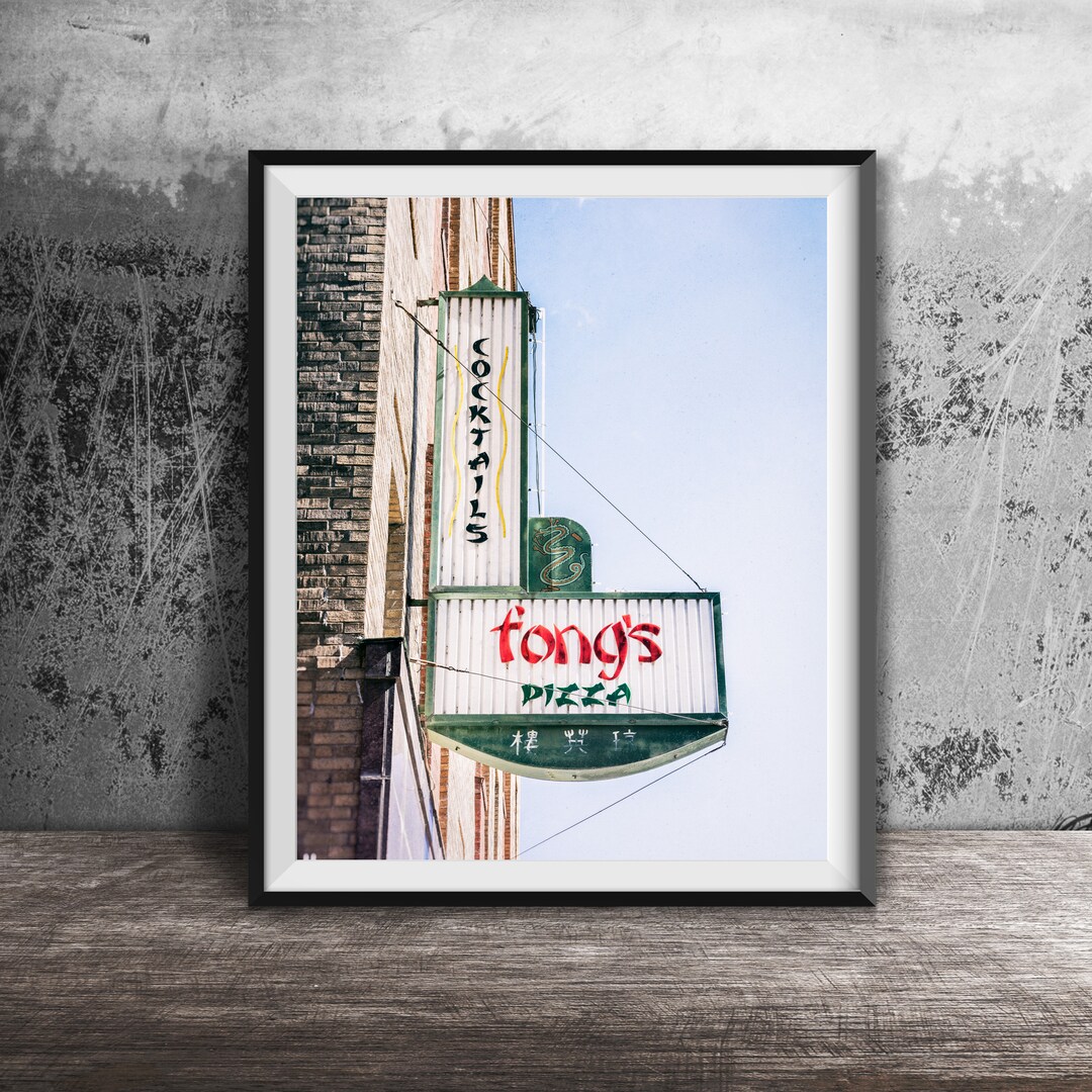 FONG'S PIZZA, Des Moines - Unframed Photography Print - Iowa Restaurant ...