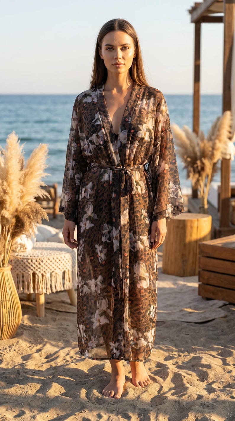 Sheer Tulle Pareo Beach Cover up | Belted Resort Wear Wrap - Etsy