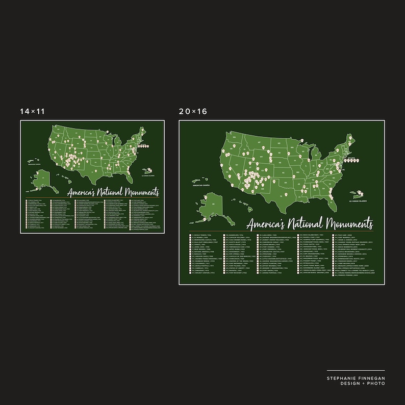 National Monuments Map | Printable Map | US National Monuments ...