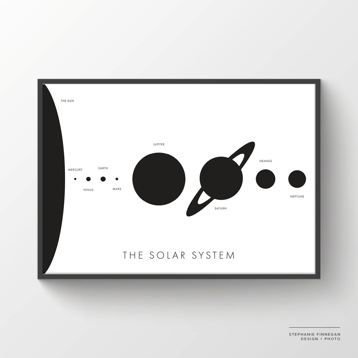 Solar System Print Printable Poster Planets Space Art - Etsy