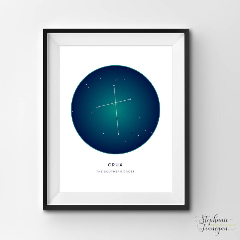 Crux Printable | Crux Art Print | Constellation Printable ...