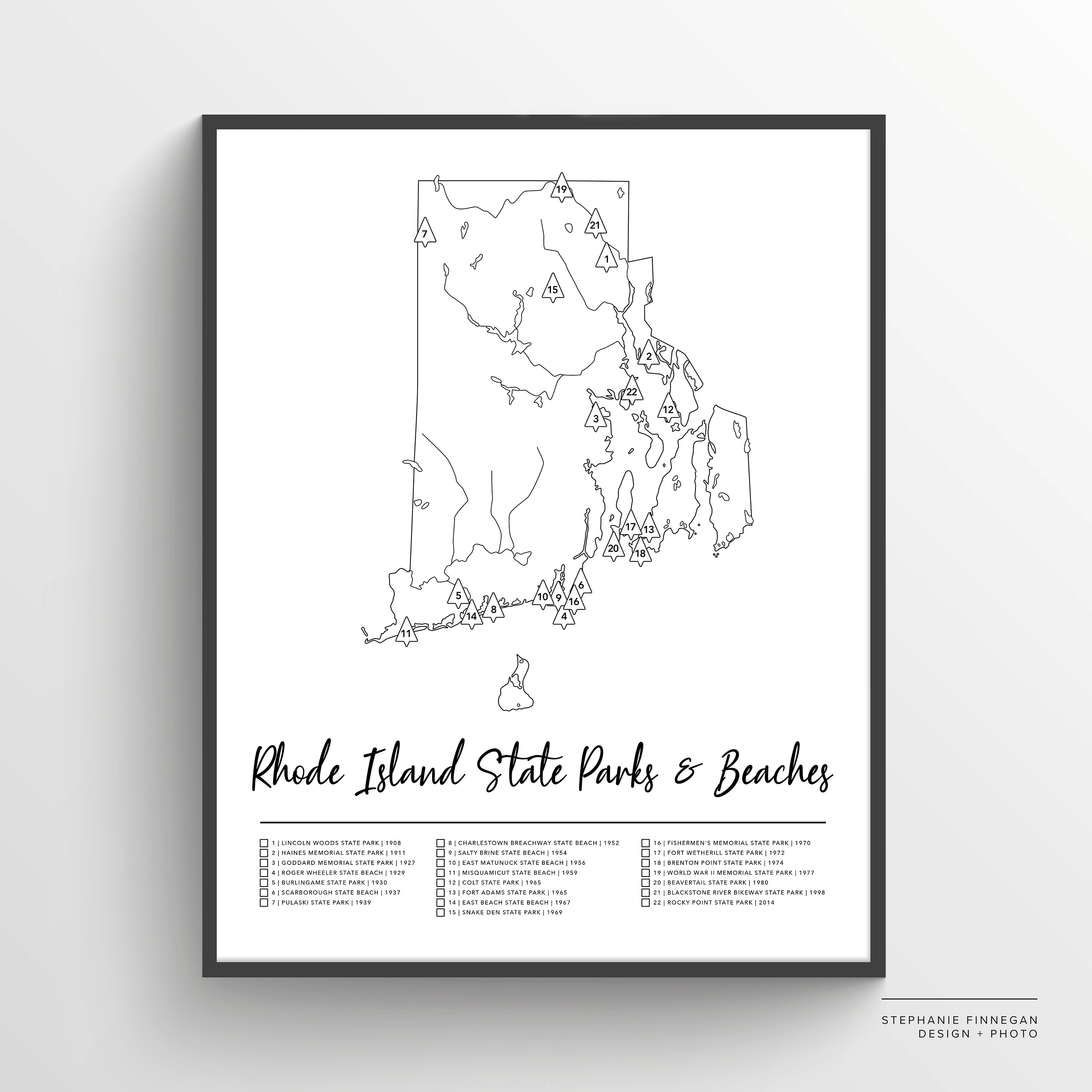 RI State Parks Map | Printable Map | Coloring Parks Map | Rhode Island ...