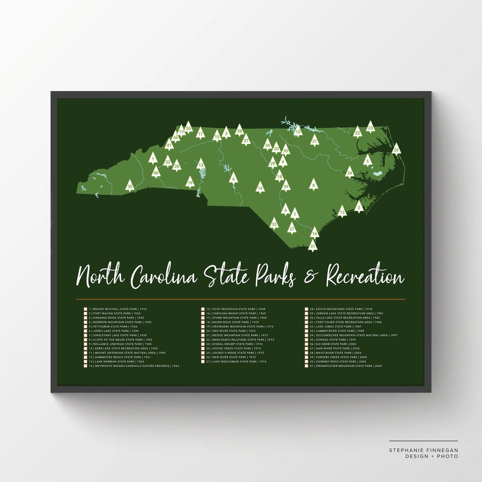 NC State Parks Map | Printable Map | North Carolina Parks | North ...