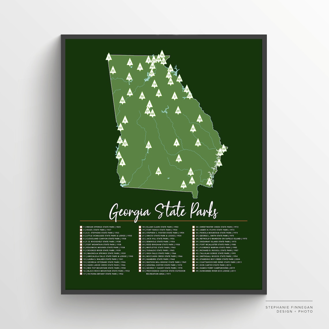 GA State Parks Map | Printable Map | Georgia Parks | Georgia | GA State ...