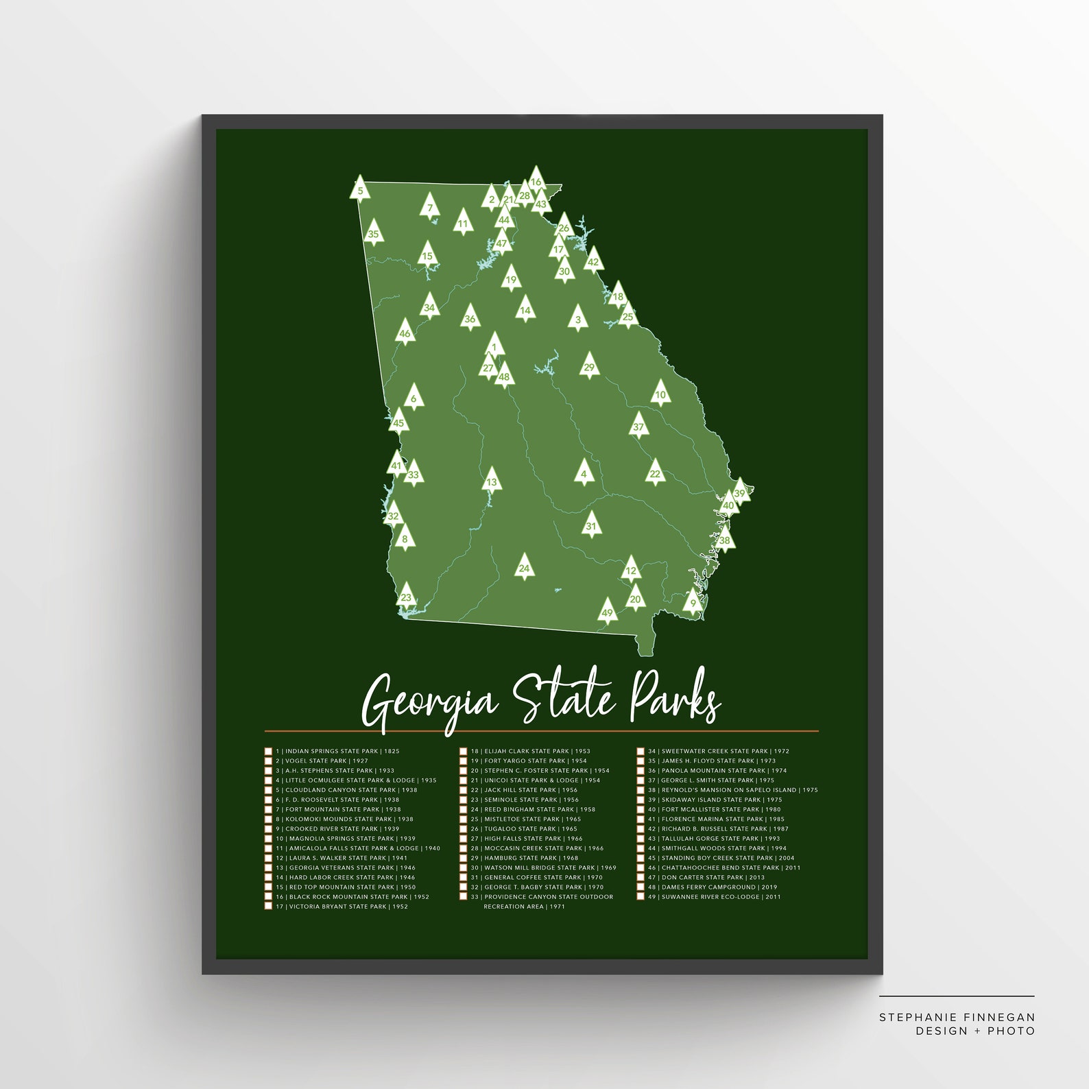 GA State Parks Map | Printable Map | Georgia Parks | Georgia | GA State ...