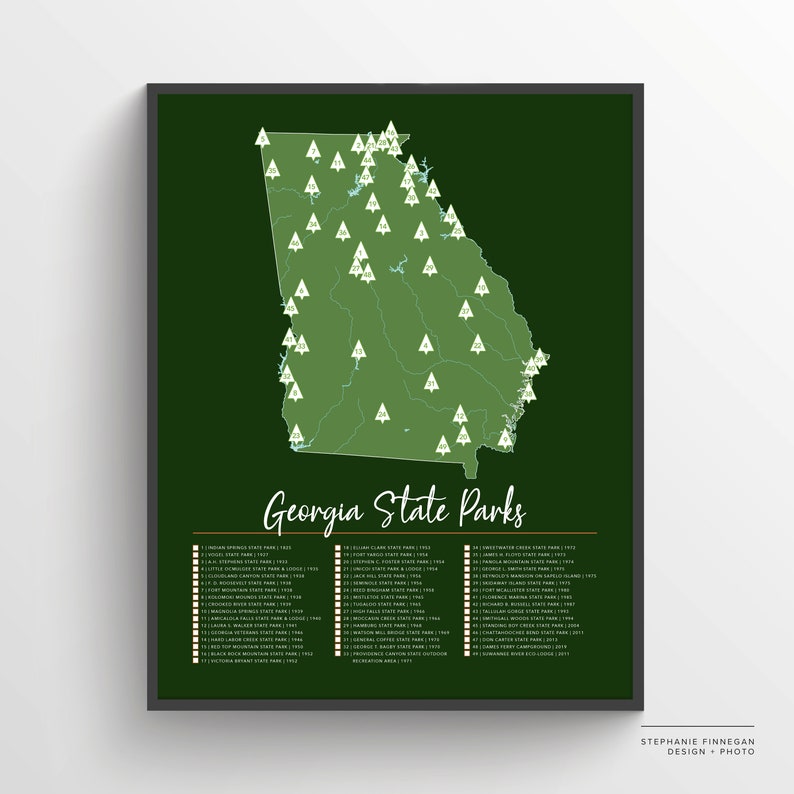GA State Parks Map | Printable Map | Georgia Parks | Georgia | GA State ...