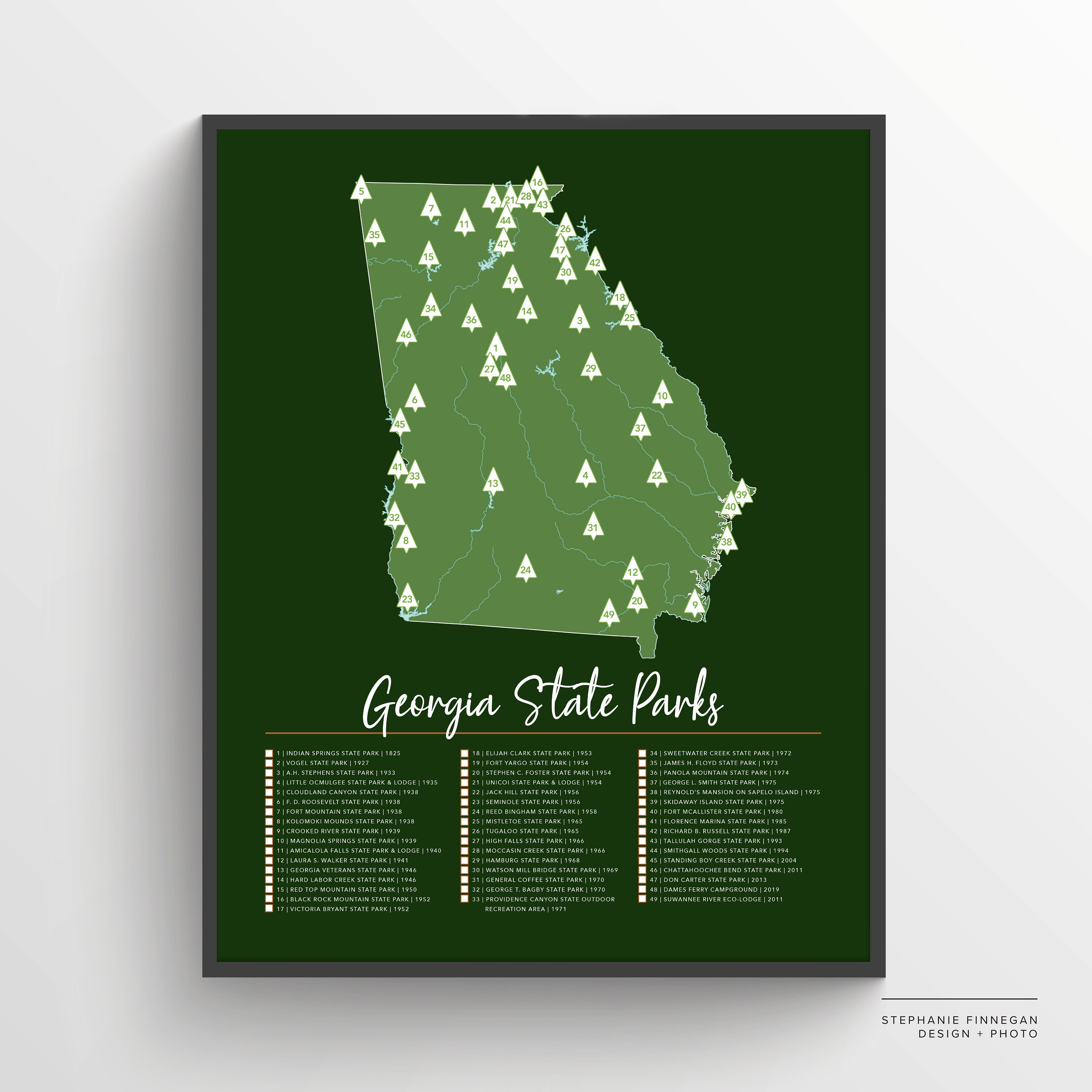 GA State Parks Map | Printable Map | Georgia Parks | Georgia | GA State ...
