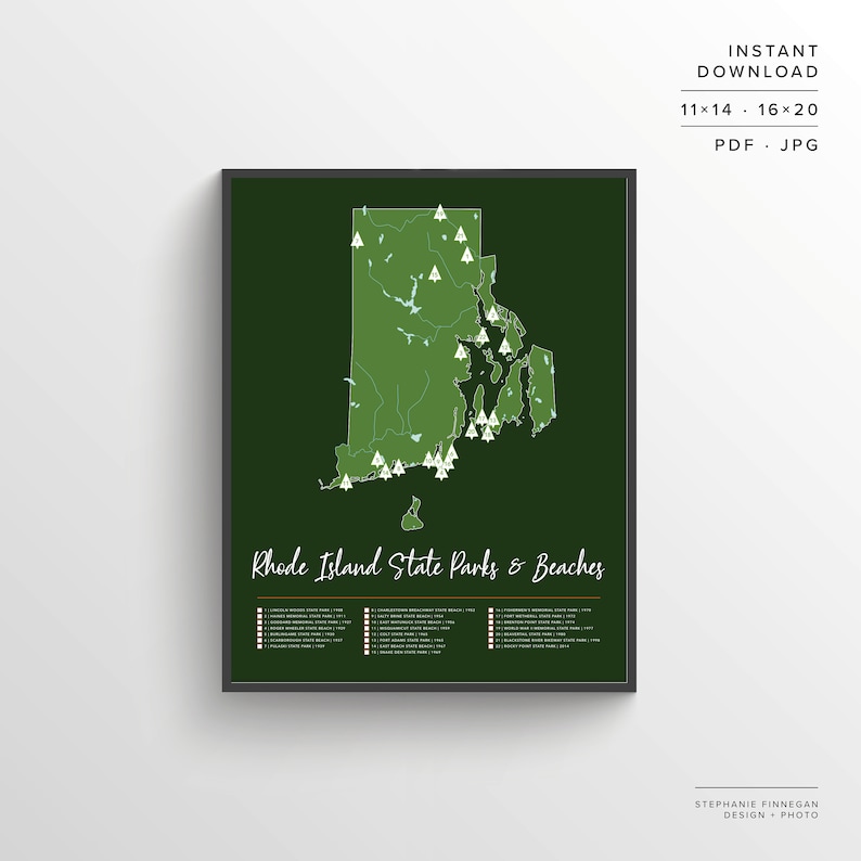 RI State Parks Map | Printable Map | Rhode Island Parks | Rhode Island ...