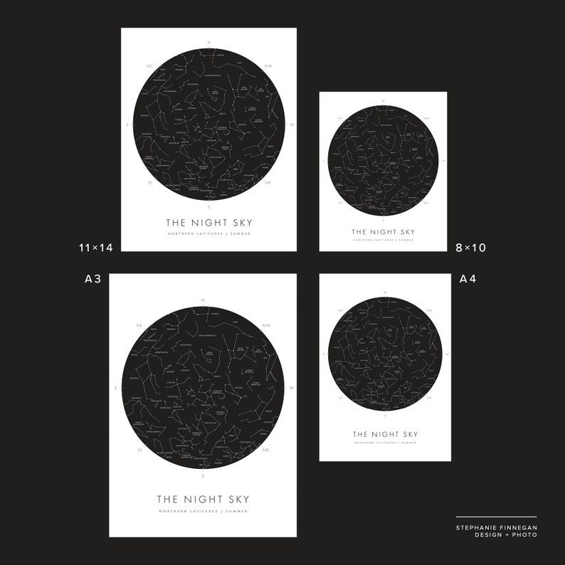 Constellations Print | Printable Poster | Night Sky | Constellation Art ...