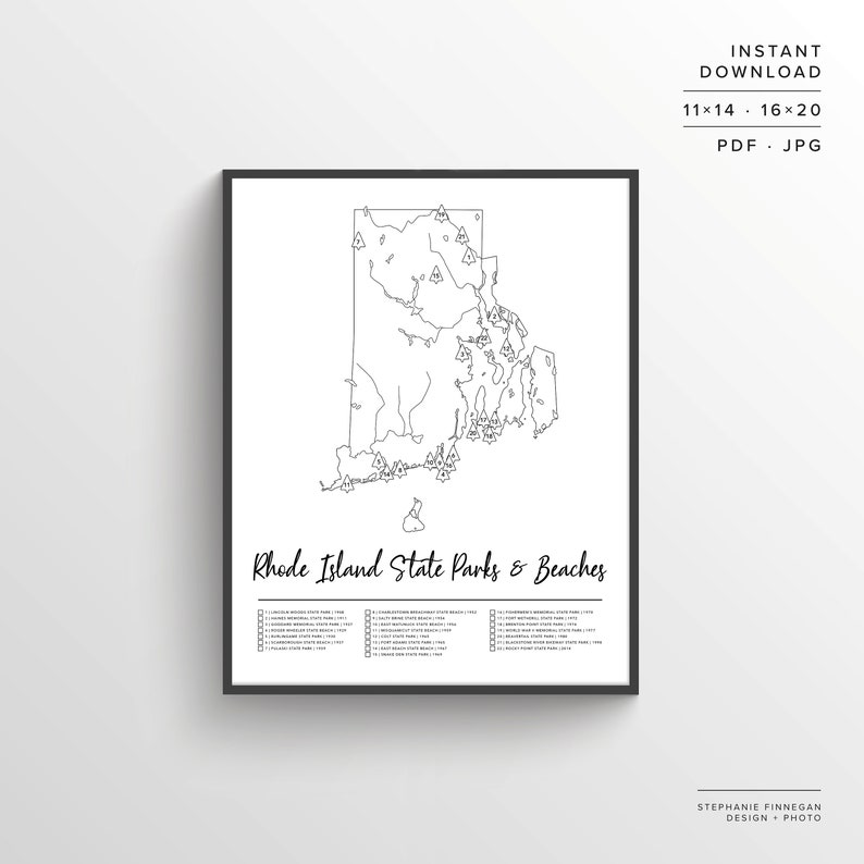 RI State Parks Map | Printable Map | Coloring Parks Map | Rhode Island ...