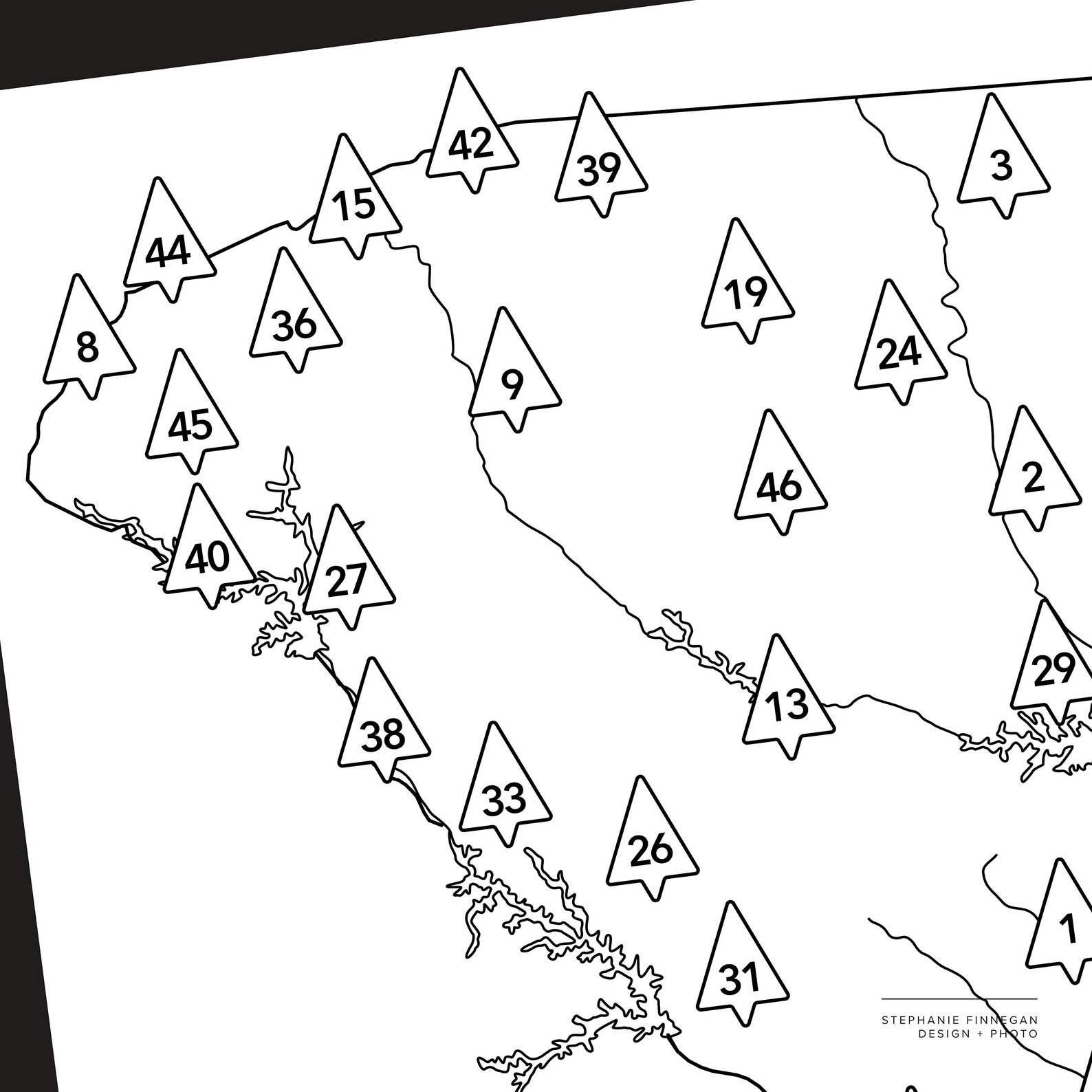 SC State Parks Map Printable Map Coloring Parks Map - Etsy