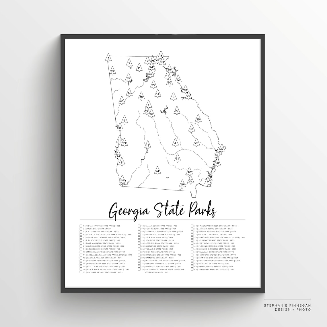 GA State Parks Map | Printable Map | Coloring Parks Map | Georgia Parks ...