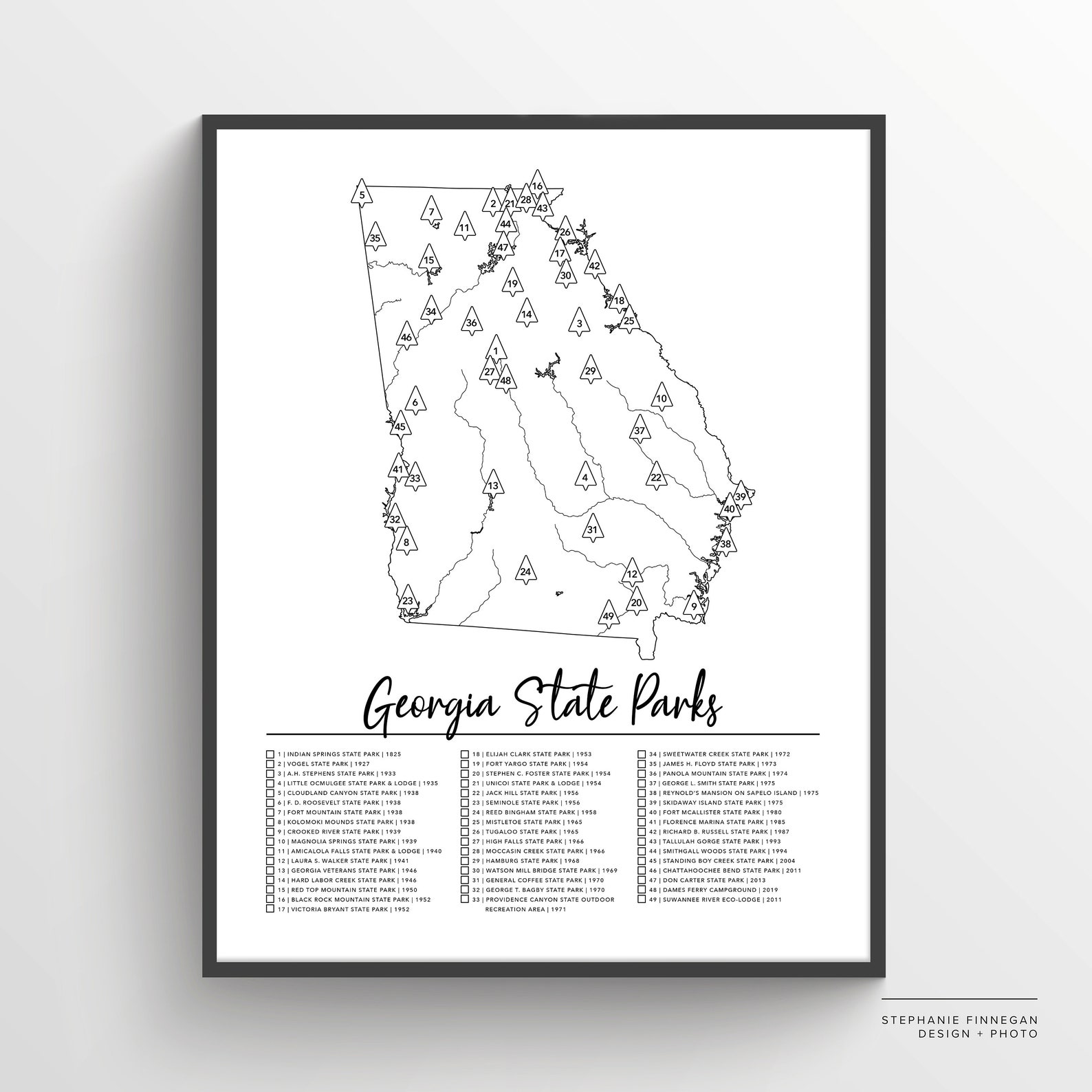 GA State Parks Map | Printable Map | Coloring Parks Map | Georgia Parks ...