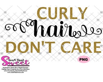 Curly hair svg | Etsy
