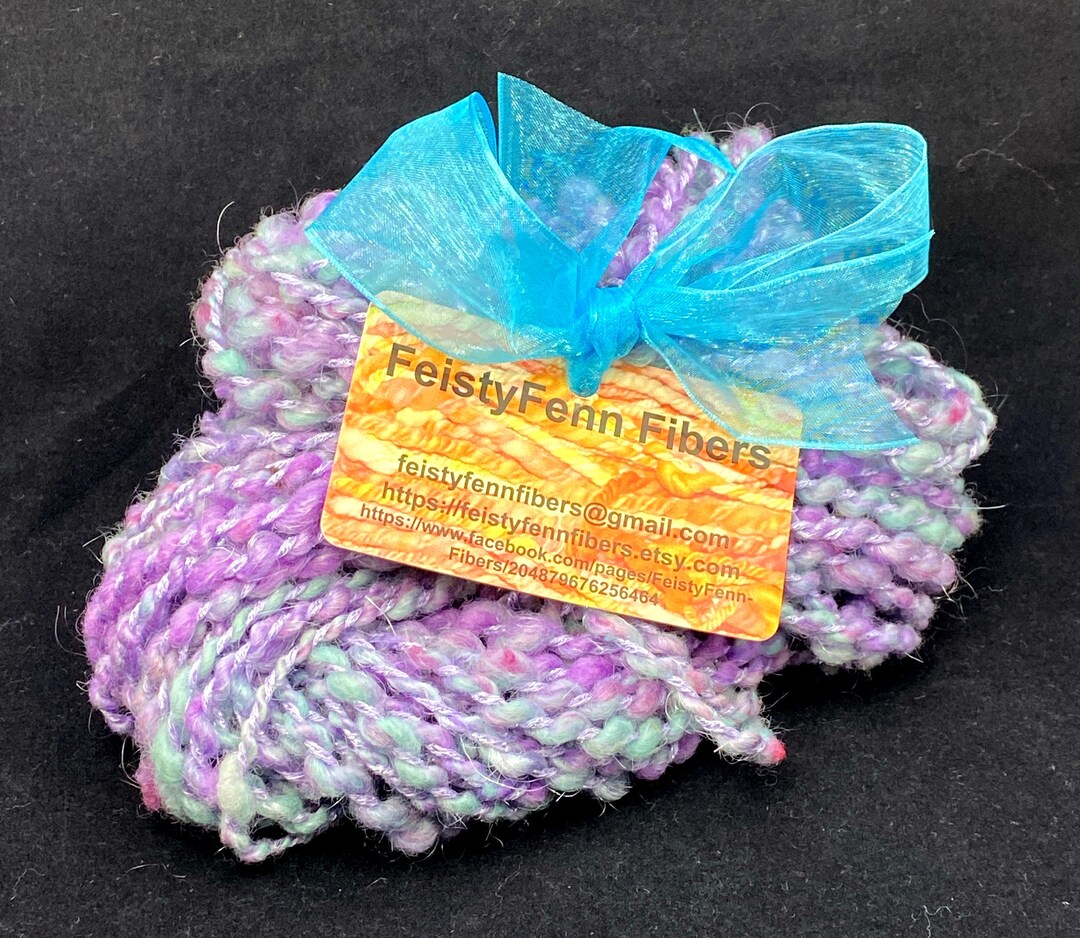 Handspun Bulky Art Yarn- “water Waves” - Etsy