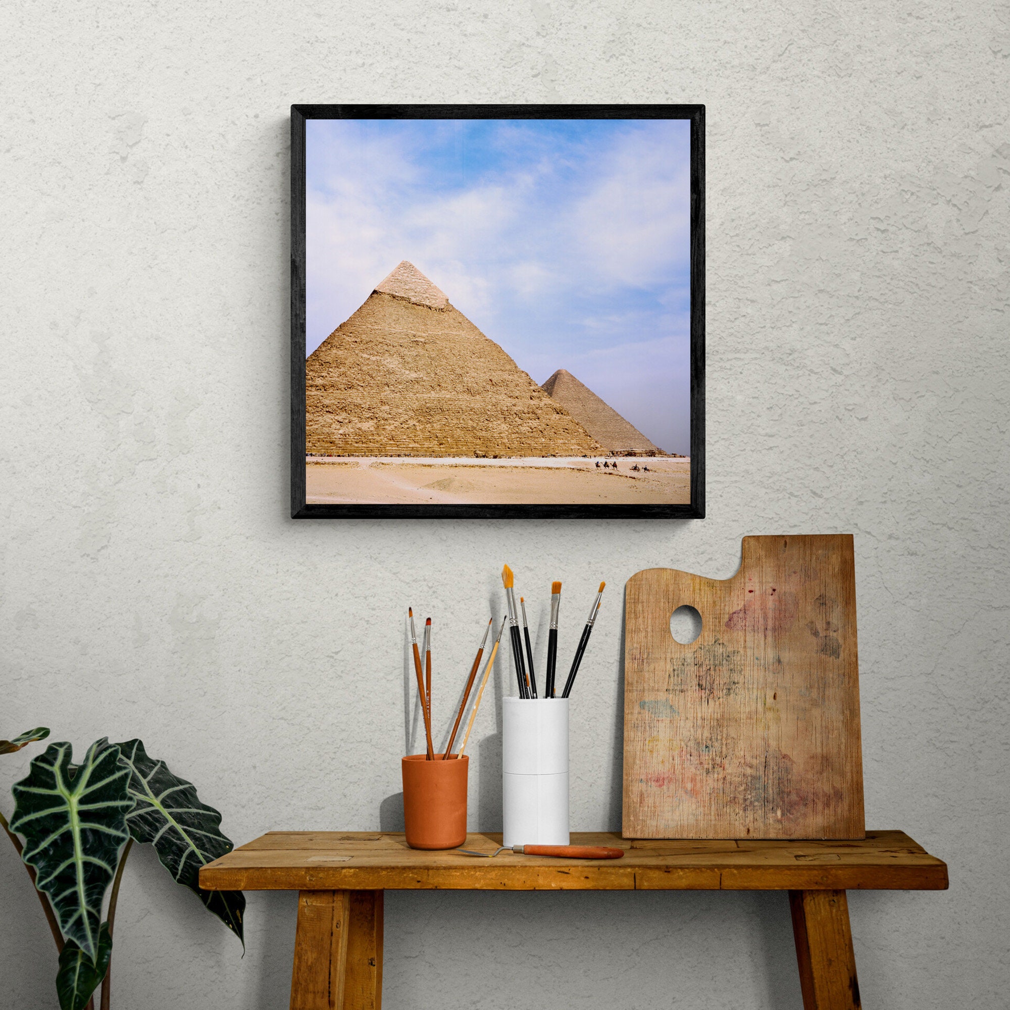 2D, Cairo, Egypt, Ancient Pyramid, World Wonder, Fine Art Print, Wall ...