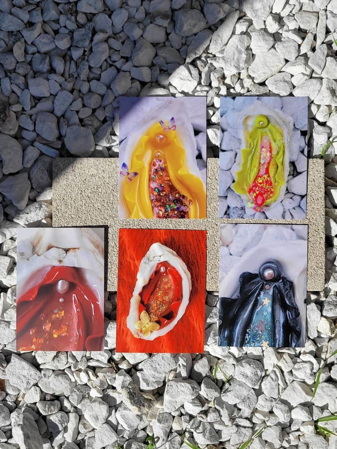 Oyster Sculpture Print | 5×7" | Collection 103 | Sad Gal Co. - Etsy