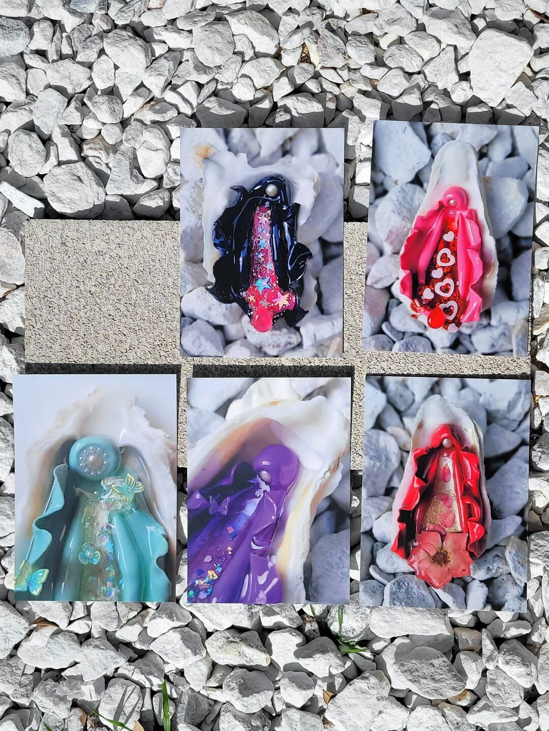 Oyster Sculpture Print | 5×7" | Collection 104 | Sad Gal Co. - Etsy