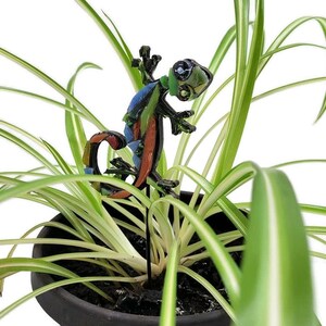 Lizard Plant Pick Stake Mosaic Reptile Gecko Potted Plant Bling Art ...