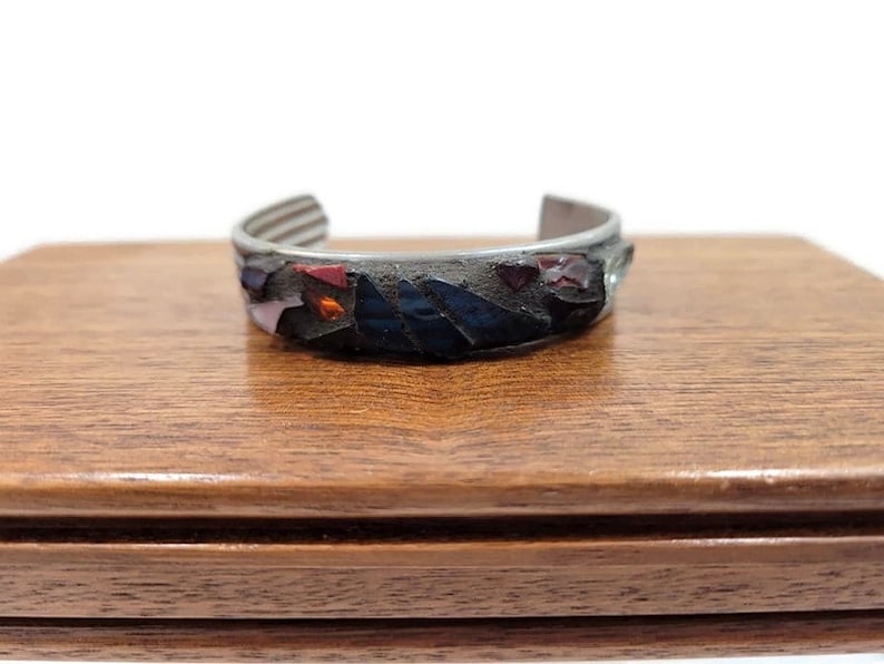 Mosaic Stained Glass Spoon Handle Silverware Art Bracelet - Etsy