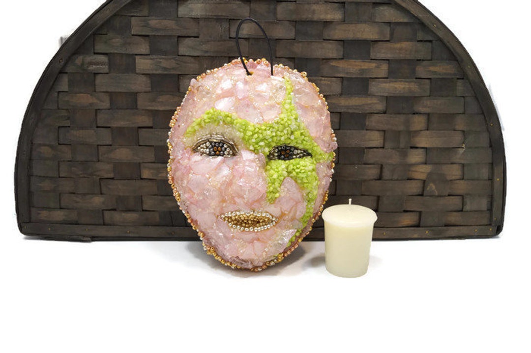 Cosmic Star Girl Mosaic Wall Hanging, Galaxy Mosaic, Sparkle Face Mask ...