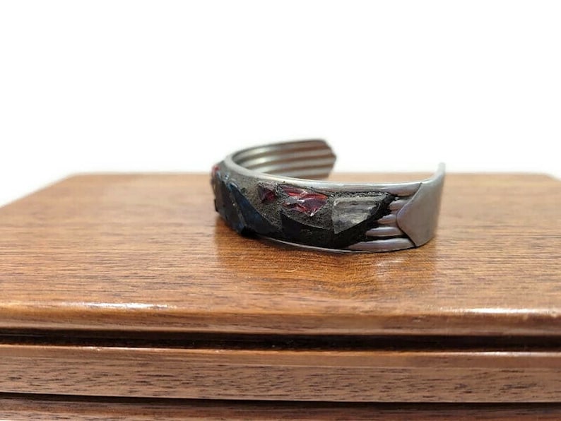 Mosaic Stained Glass Spoon Handle Silverware Art Bracelet | Etsy