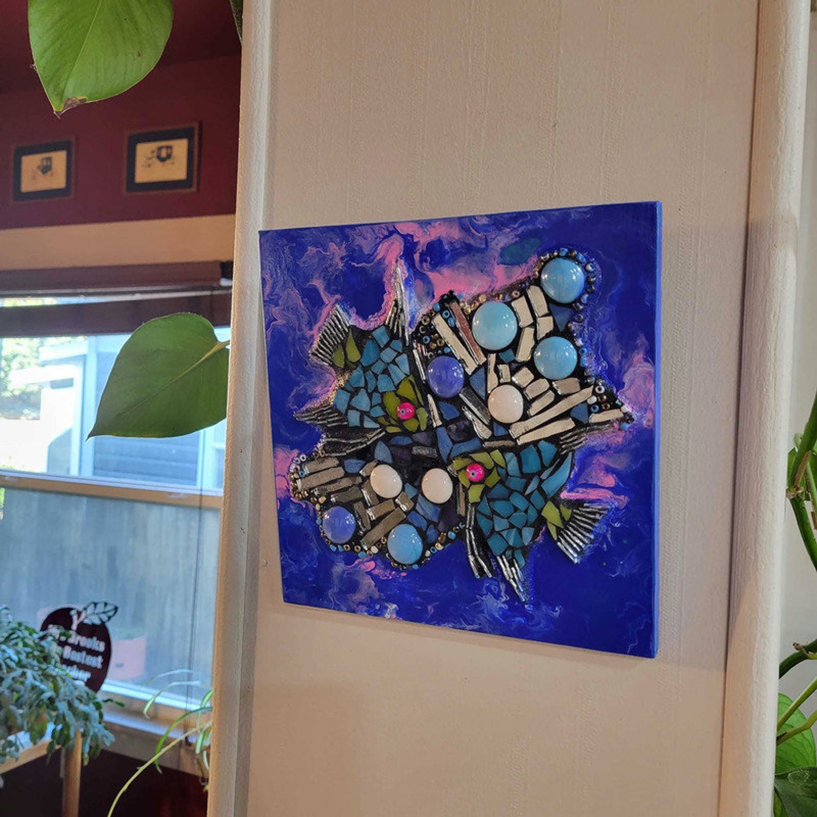 Mosaic Fish Wall Hanging Tropical Angel Fish Home Decor - Etsy