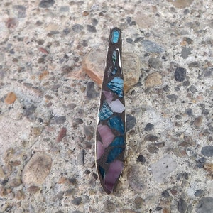 Mosaic Stained Glass Spoon Handle Pendant Necklace Art, Christmas Tree ...