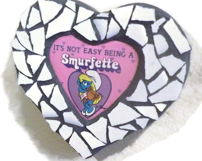 Mosaic Smurfette Magnet, Smurf Magnet, Kitchen Refrigerator Magnet ...