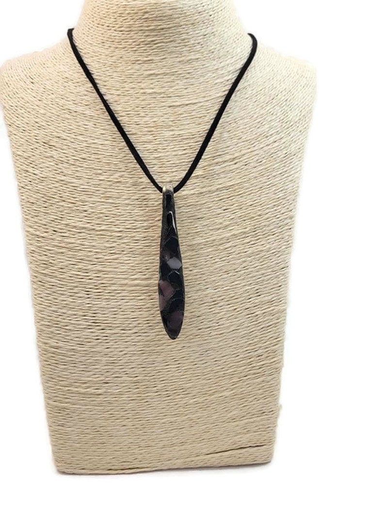 Mosaic Stained Glass Spoon Handle Pendant Necklace Art - Etsy