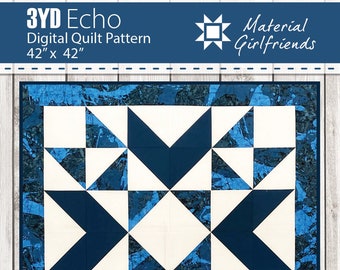 Digital Download 3YD Alpha Quilt Pattern by Material Girlfriends, 3 ...