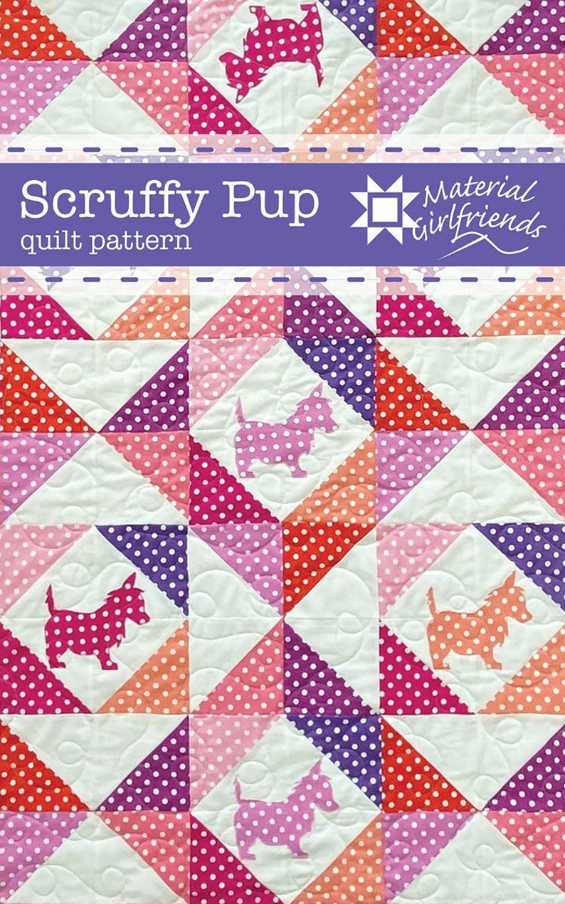 Digital Download Scruffy Pup Quilt Pattern Easy Baby Quilt - Etsy