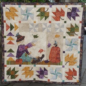 Digital Download Autumn Breeze Quilt Pattern, Appliqué and Pieced ...