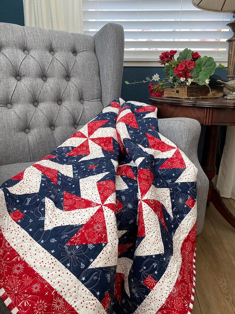Digital Download 3YD Yankee Quilt Pattern by Material Girlfriends ...