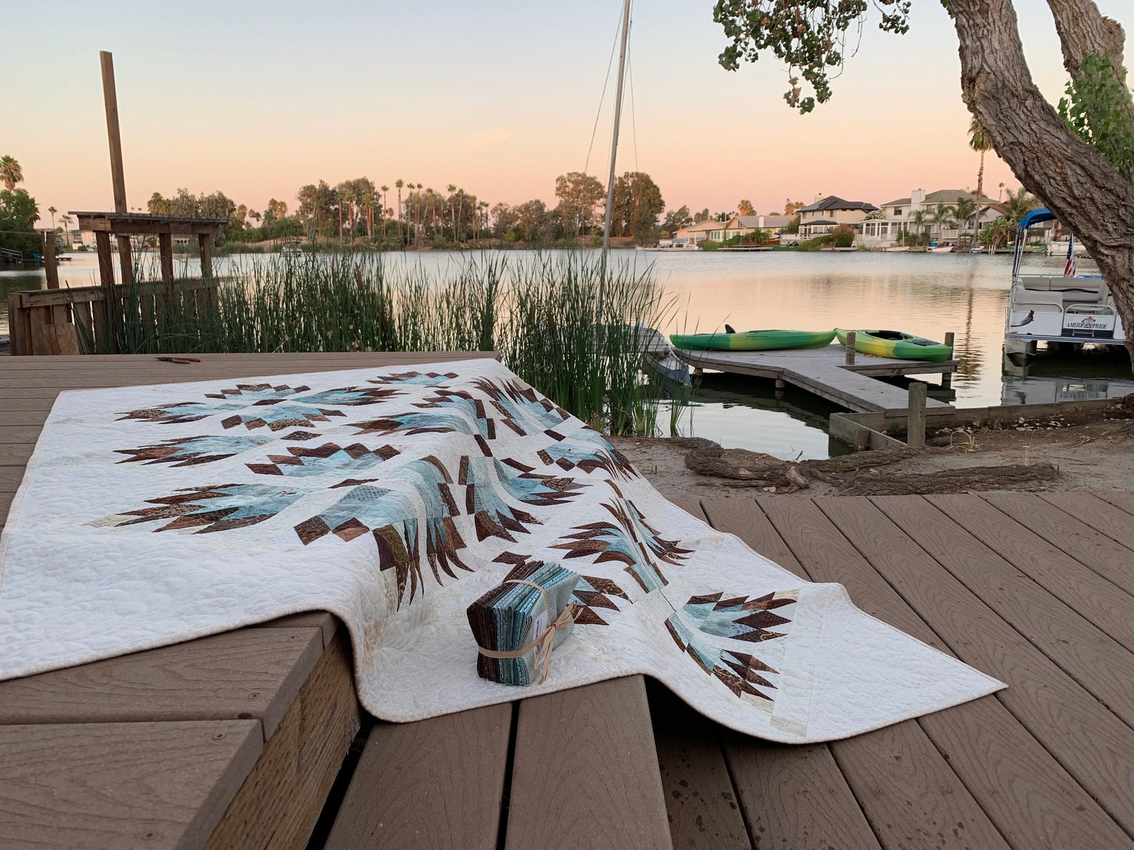 Digital Download Double Bear Paw Quilt Pattern by Material Girlfriends, Beginner Quilt Pattern ...