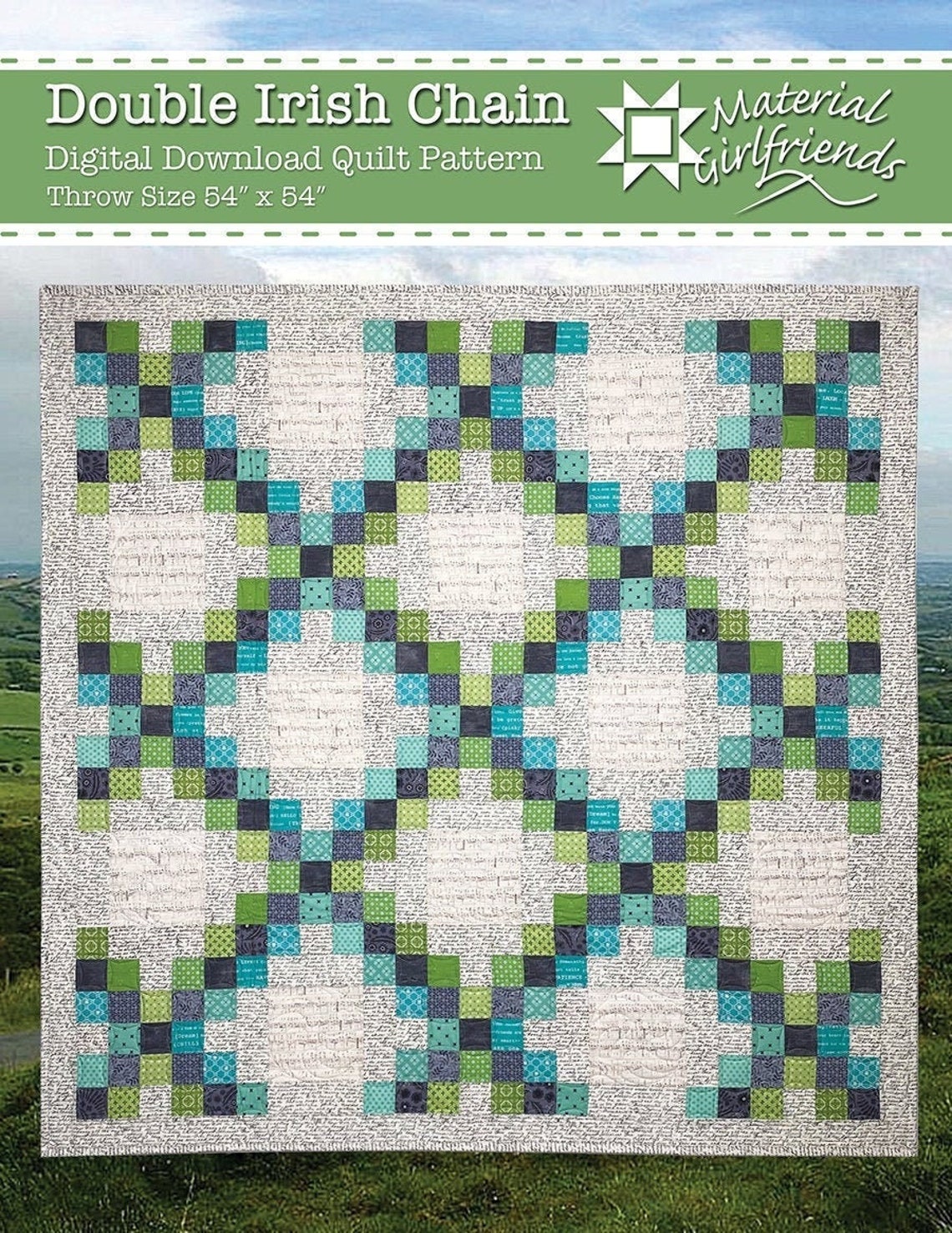 Digital Download Double Irish Chain Quilt Pattern / - Etsy