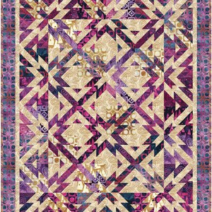 Digital Download Stellar Magic Quilt Pattern by Material Girlfriends ...