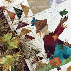 Digital Download Autumn Breeze Quilt Pattern, Appliqué and Pieced ...