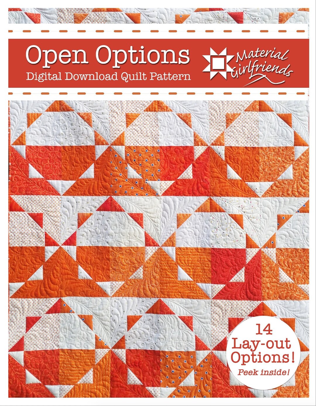 Digital Download Open Options Quilt Pattern, Quilt Pattern for ...