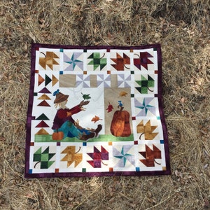 Digital Download Autumn Breeze Quilt Pattern, Appliqué and Pieced ...