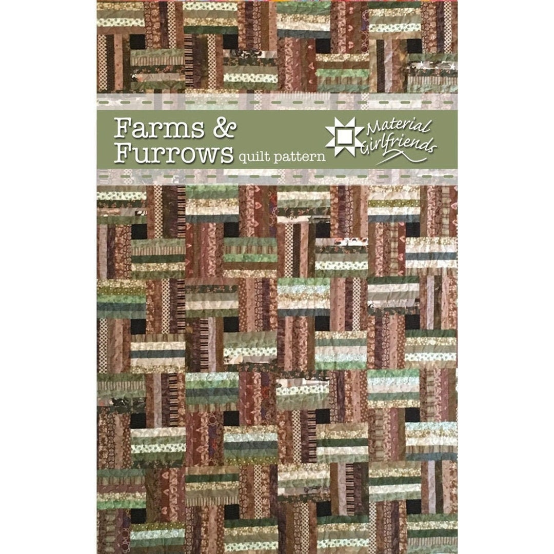 Digital Download Farms and Furrows Quilt Pattern by Material ...