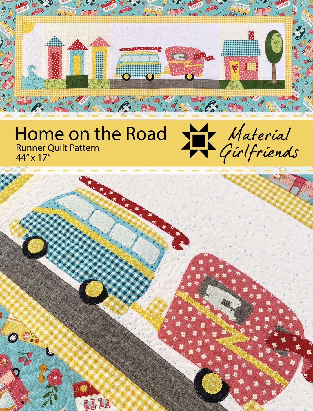 Digital Download Home on the Road Runner Quilt Pattern by Material ...