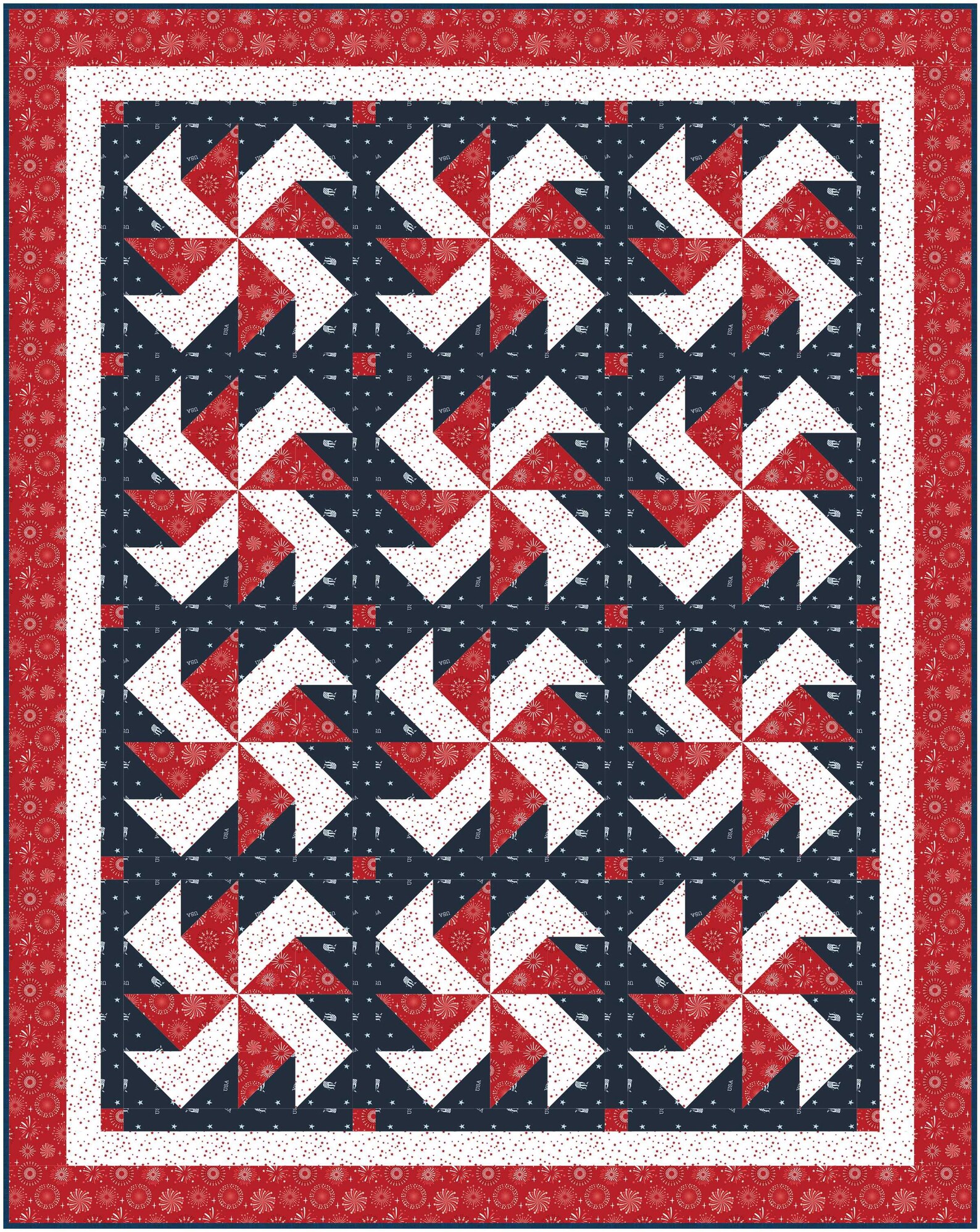 Digital Download 3YD Yankee Quilt Pattern by Material Girlfriends ...