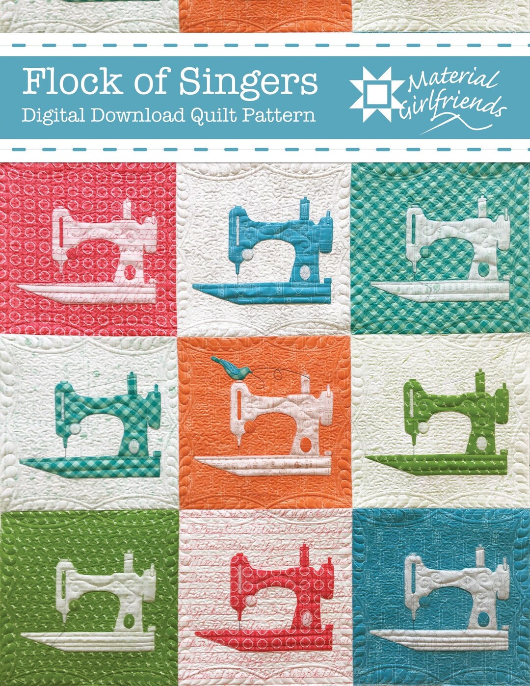 Digital Download Flock of Singers Quit Pattern/ Easy Quilt Pattern With ...