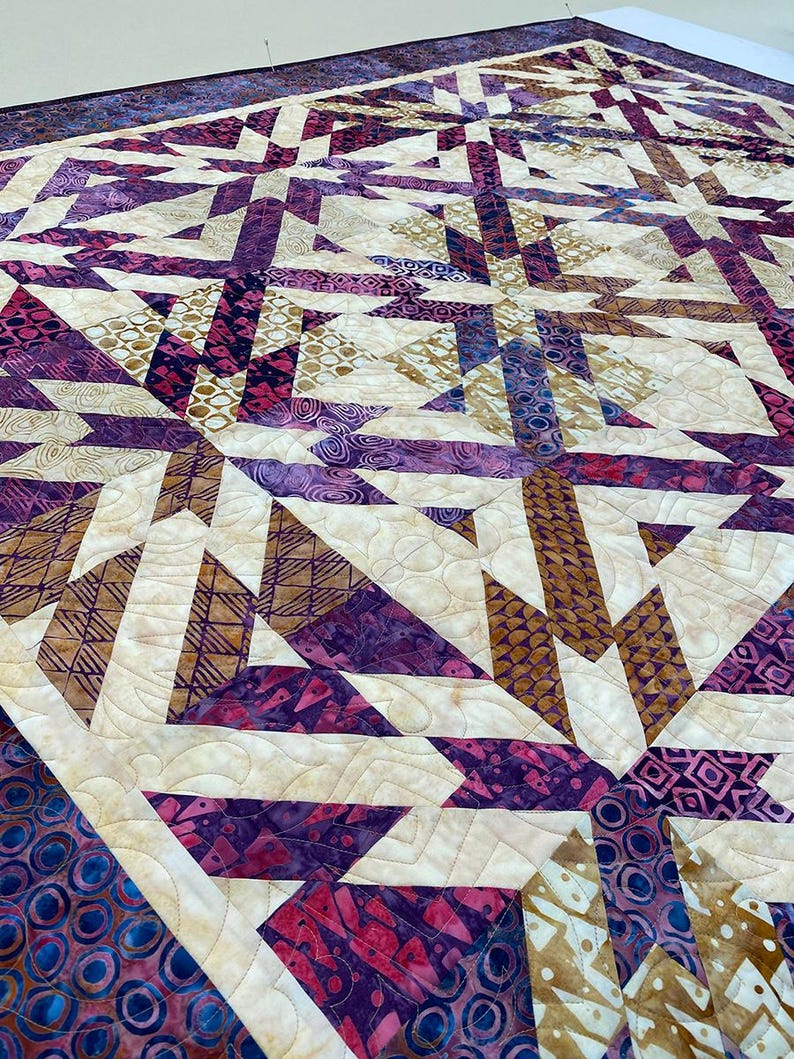 Digital Download Stellar Magic Quilt Pattern by Material Girlfriends ...