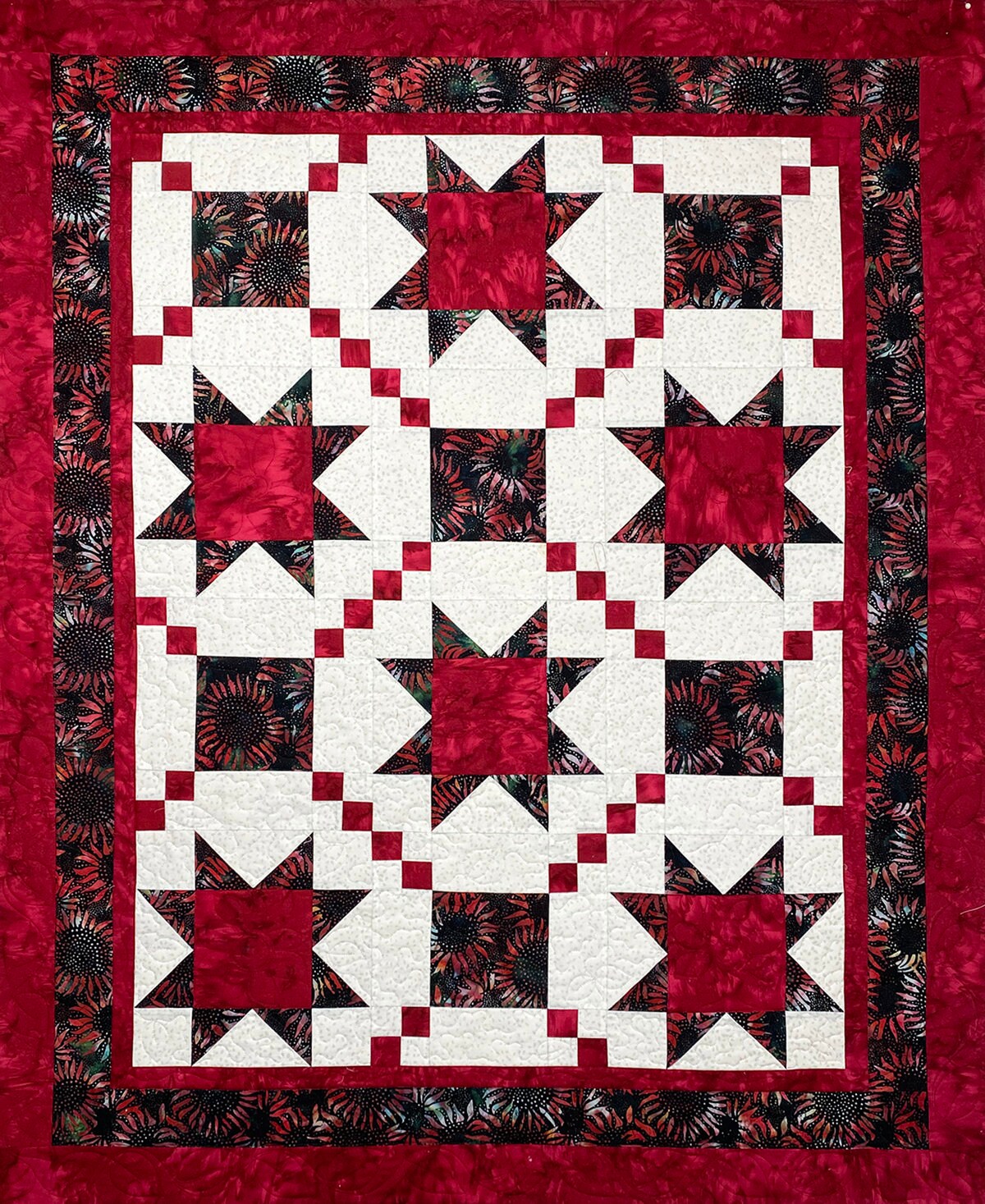 Digital Download 3YD Bravo, Easy Throw Size Quilt, Fast, Fun, Three ...