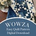 Digital Download Wowza Quilt Pattern, 10" Square Friendly, Easy, Fast ...