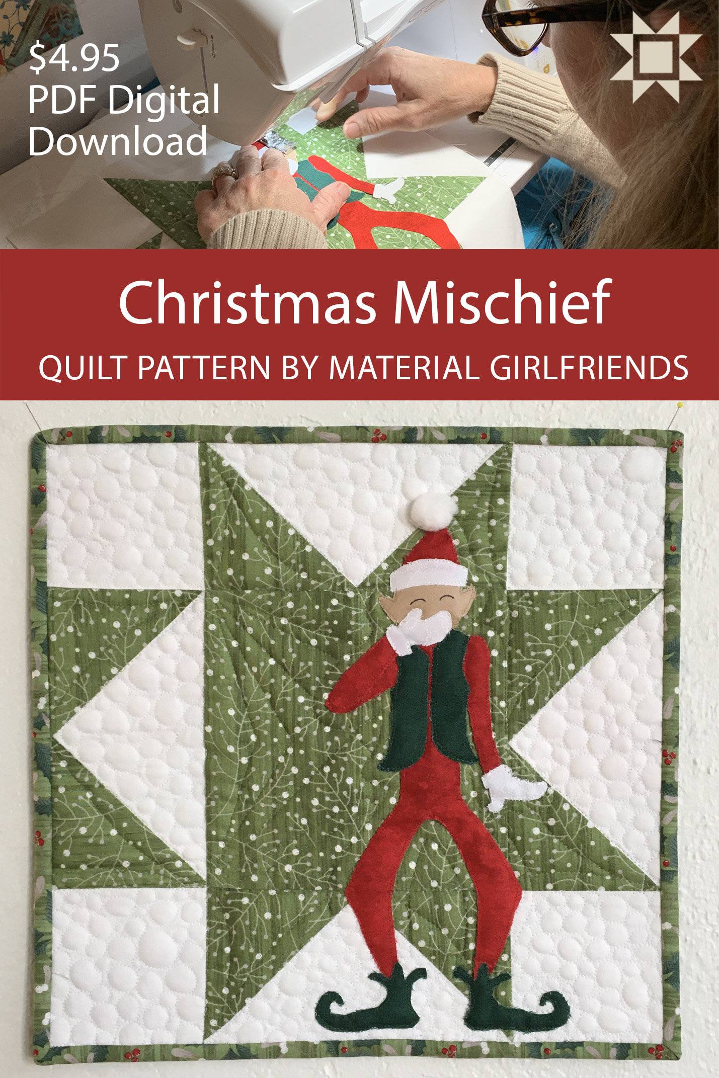 Digital Download Christmas Mischief Bite Size Block / Digital | Etsy