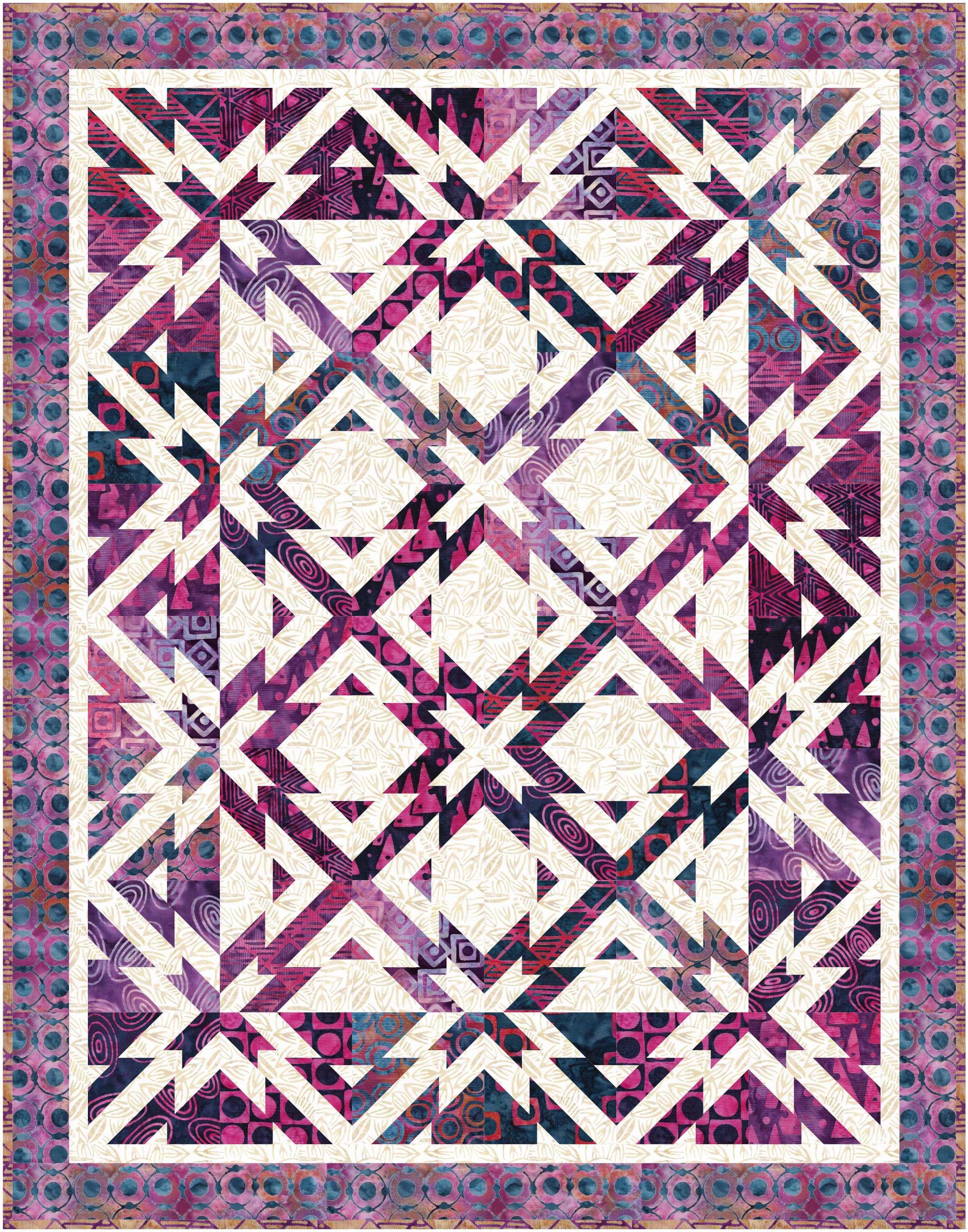 Digital Download Stellar Magic Quilt Pattern by Material Girlfriends ...