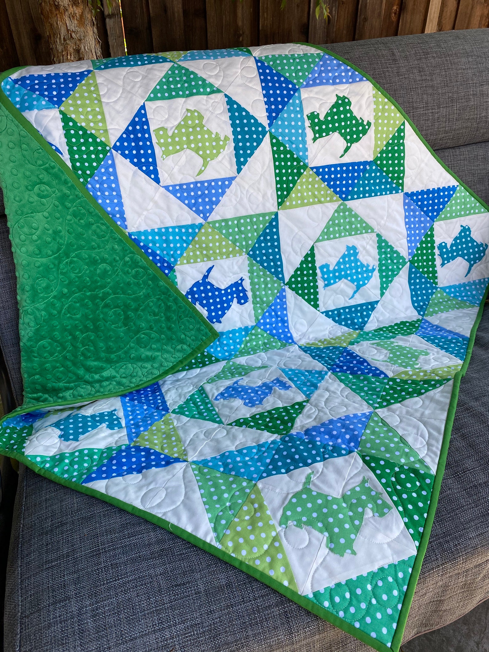 Digital Download Scruffy Pup Quilt Pattern Easy Baby Quilt | Etsy